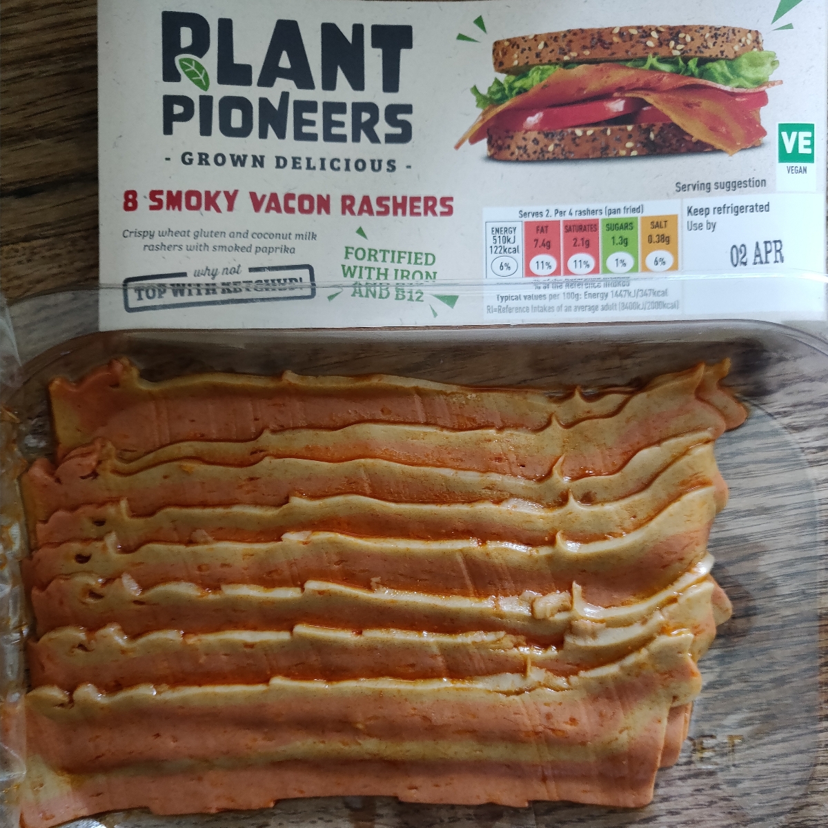 Plant Pioneers - Smoky Vacon Rashers from Sainsbury's - Vegan Product ...