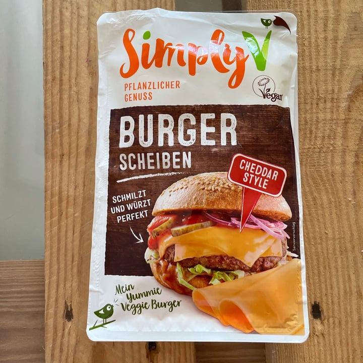 Simply V Burger Scheiben Cheddar Style Review | abillion