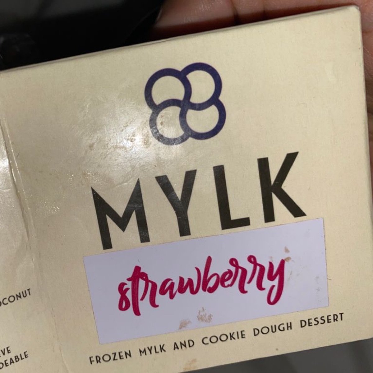 Mylk Ice Cream Strawberry Frozen Mylk and cookie dough dessert Reviews ...