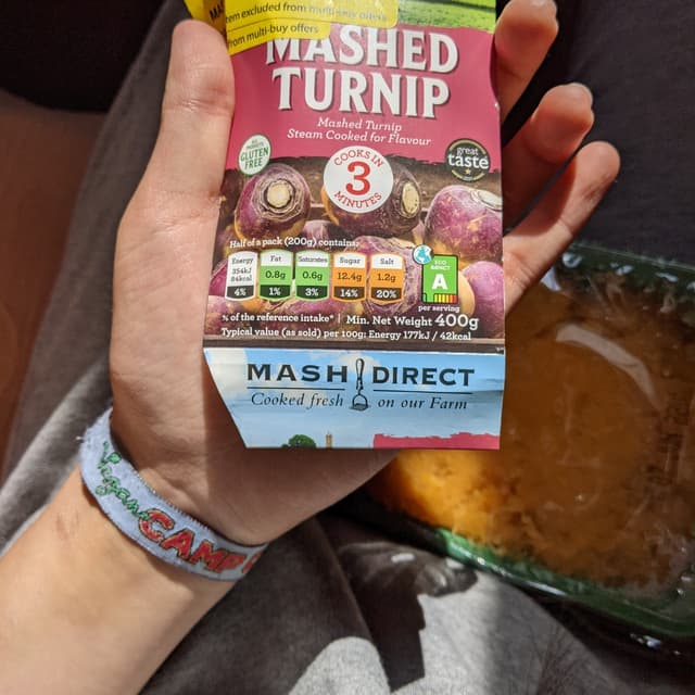 Mashed Turnip from Mash Direct - Vegan Product Reviews & Ratings | abillion