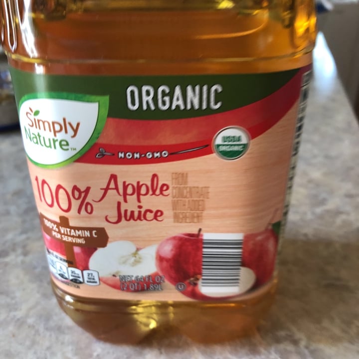 Simply Nature Organic apple juice Review | abillion