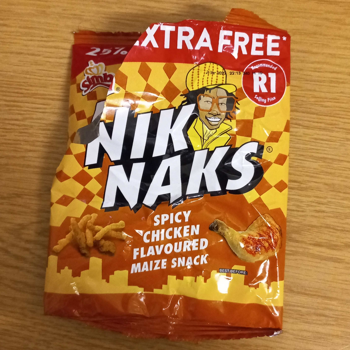 Spicy chicken from Nik Naks - Vegan Product Reviews & Ratings | abillion