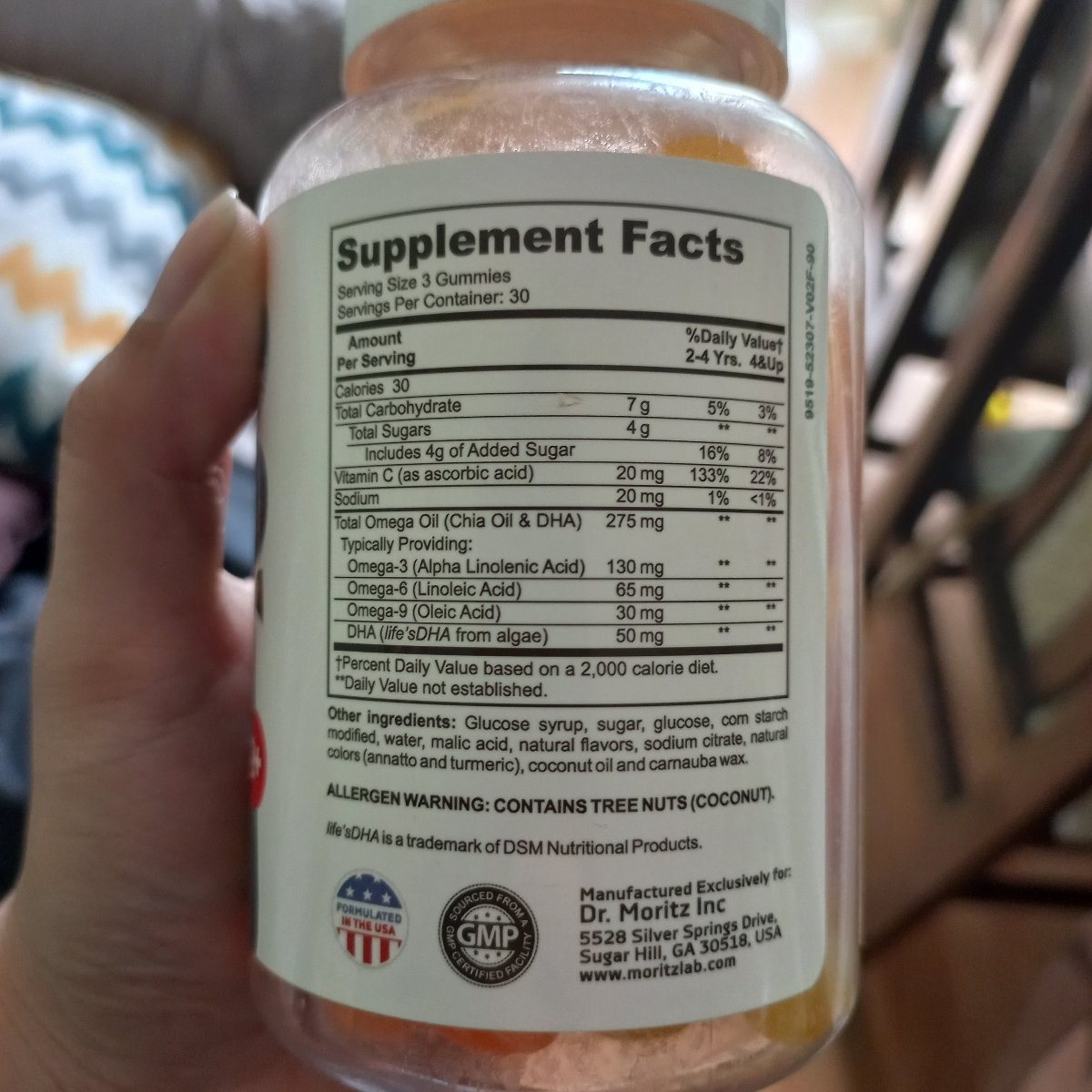 Brain Support Omega 3 Gummies from Dr. Moritz Inc - Vegan Product ...