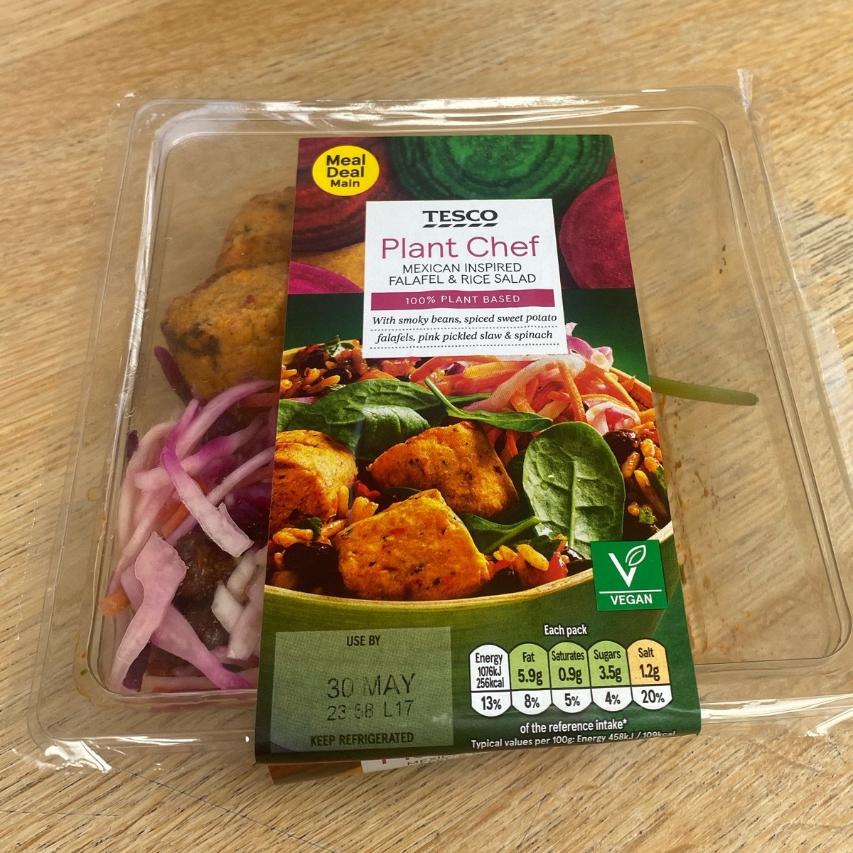 Plant Chef Mexican Inspired Falafel and Rice Salad from Tesco - Vegan ...