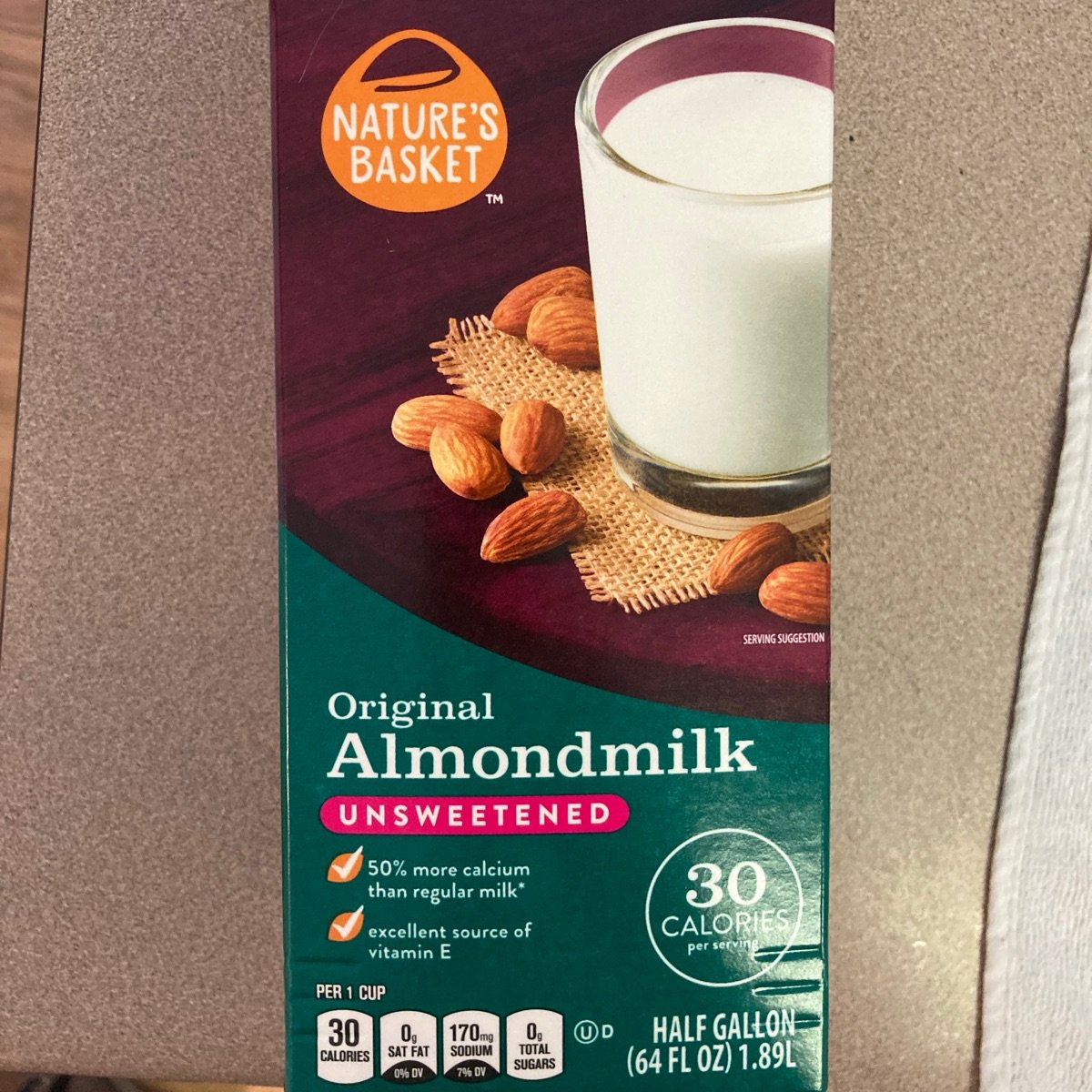 Original Almondmilk Unsweetened from Nature's Basket - Vegan Product ...