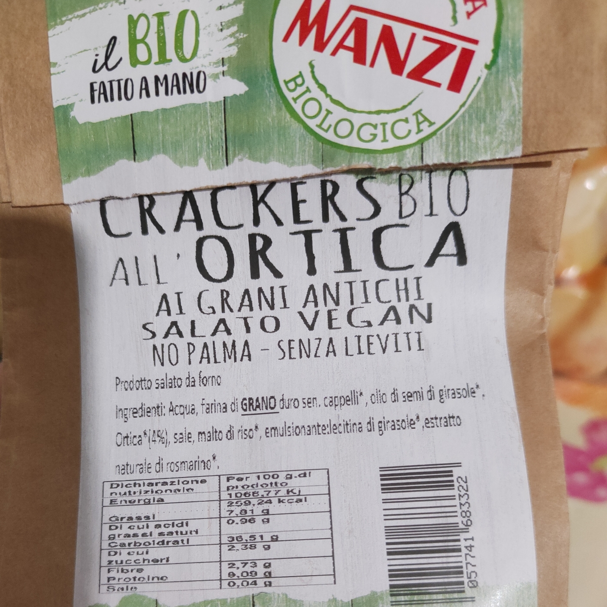 Crackers bio all'ortica from Manzi - Vegan Product Reviews & Ratings ...