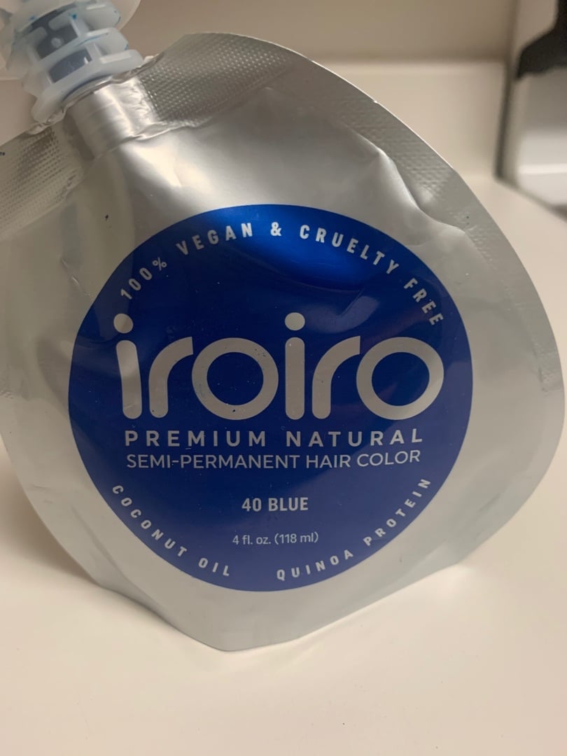 Semi-Permanent Hair Color 40 Blue from iroiro - Vegan Product Reviews & Ratings | abillion