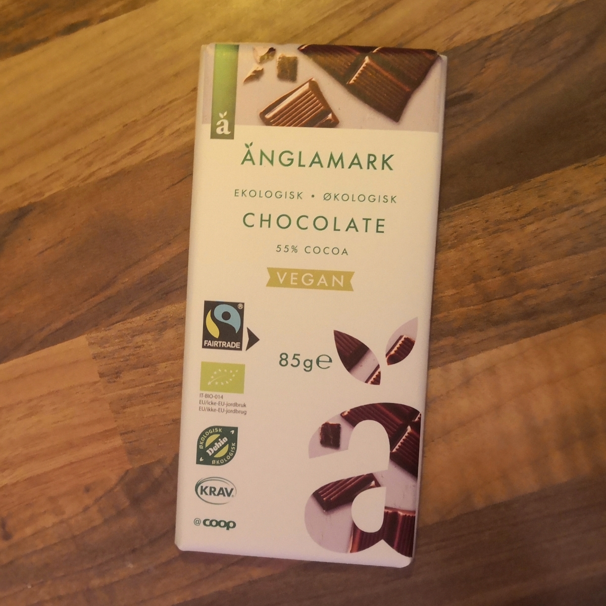 Chocolate 55% Vegan from Änglamark - Vegan Product Reviews & Ratings ...