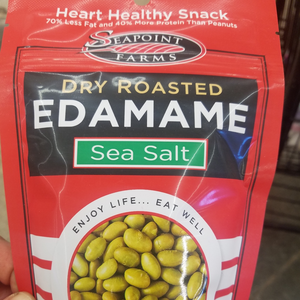 Dry roasted edamame w sea salt from Seapoint Farms - Vegan Product ...