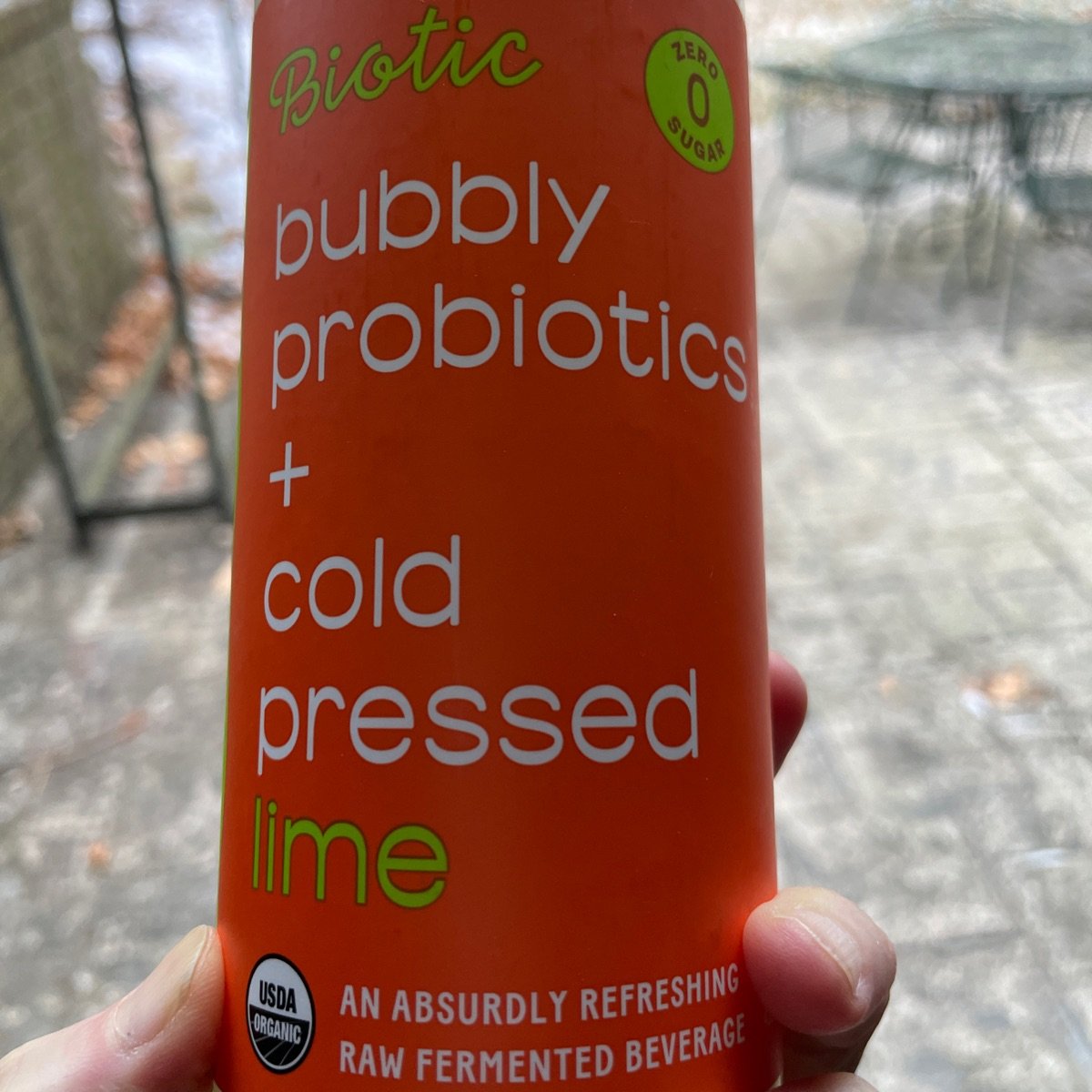 Lime bubbly probiotic from Biotic - Vegan Product Reviews & Ratings ...