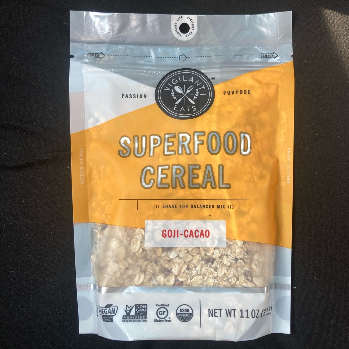 Super Food Cereal- Goji-Cacao from Vigilant eats - Vegan Product ...