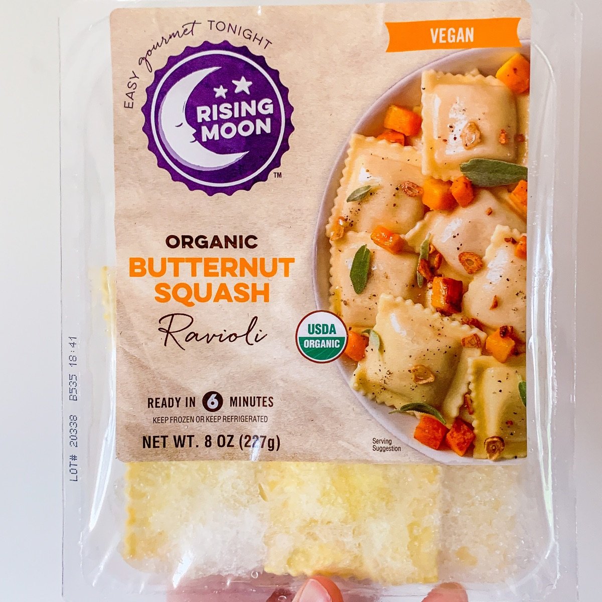 Organic Butternut Squash Ravioli from Rising Moon - Vegan Product ...