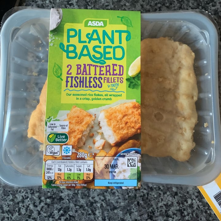Asda Plant Based 2 Battered Fishless Fillets Review | abillion