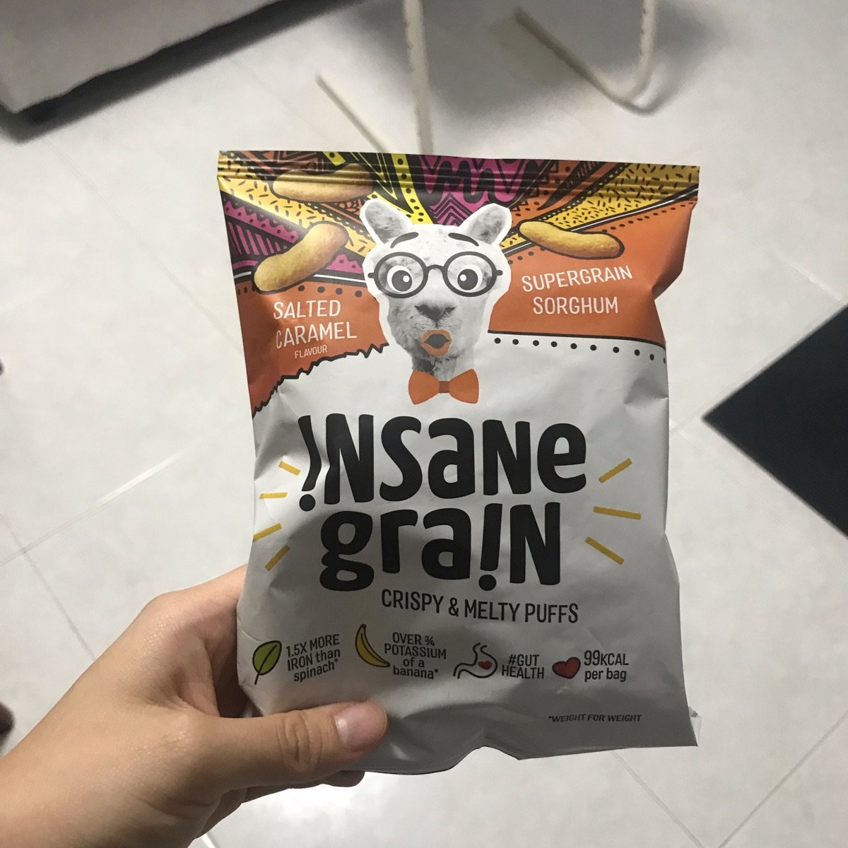 Salted caramel supergrain sorghum puffs from Insane Grain - Vegan ...