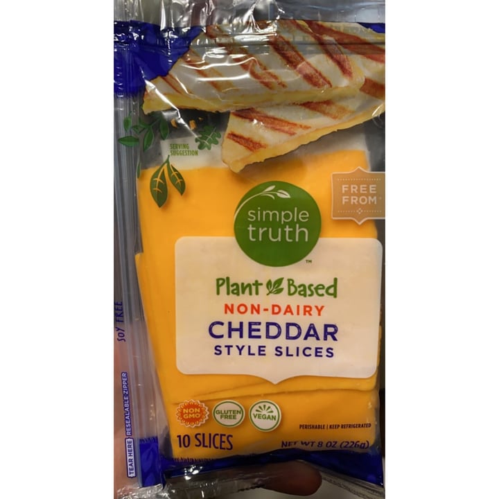 Simple Truth Plant Based Non-dairy Cheddar Style Slices Review | abillion