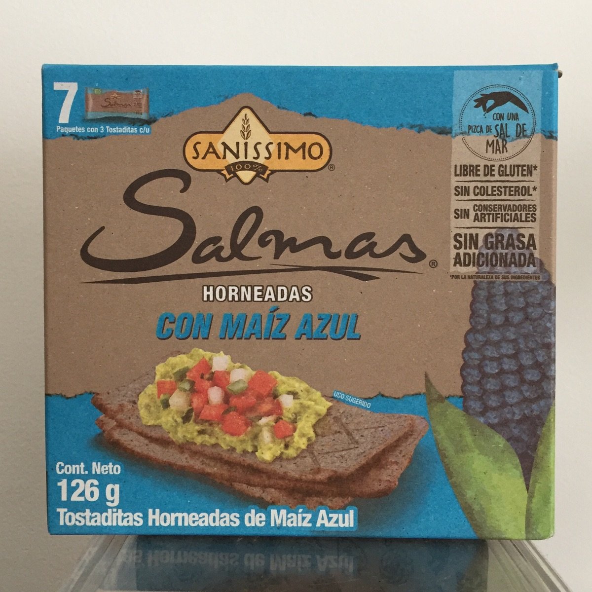 Salmas Horneadas con maíz azul from Sanissimo - Vegan Product Reviews ...