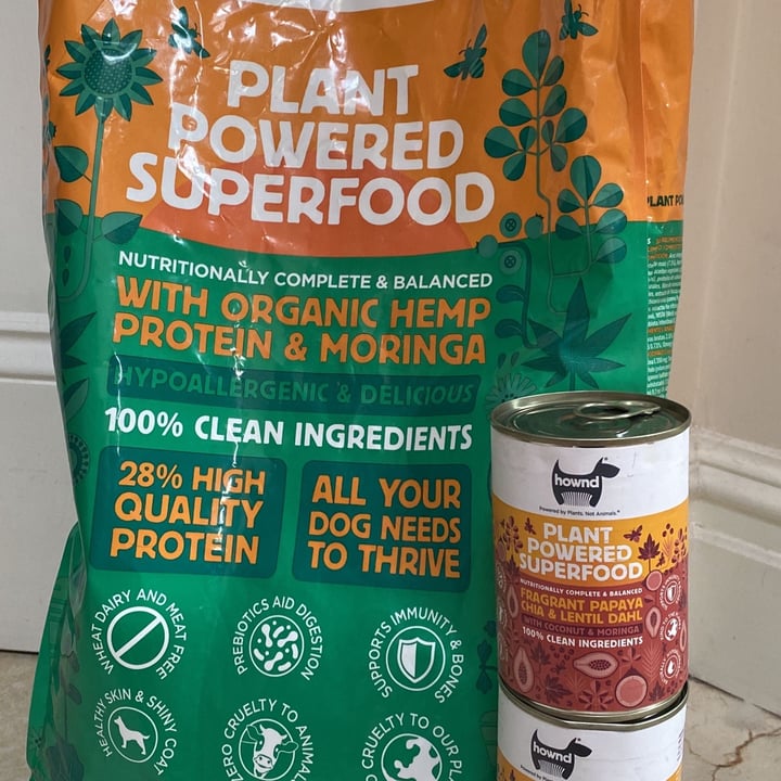 Hownd plant powered superfood Organic Hemp Protein & Moringa Adult Dog ...