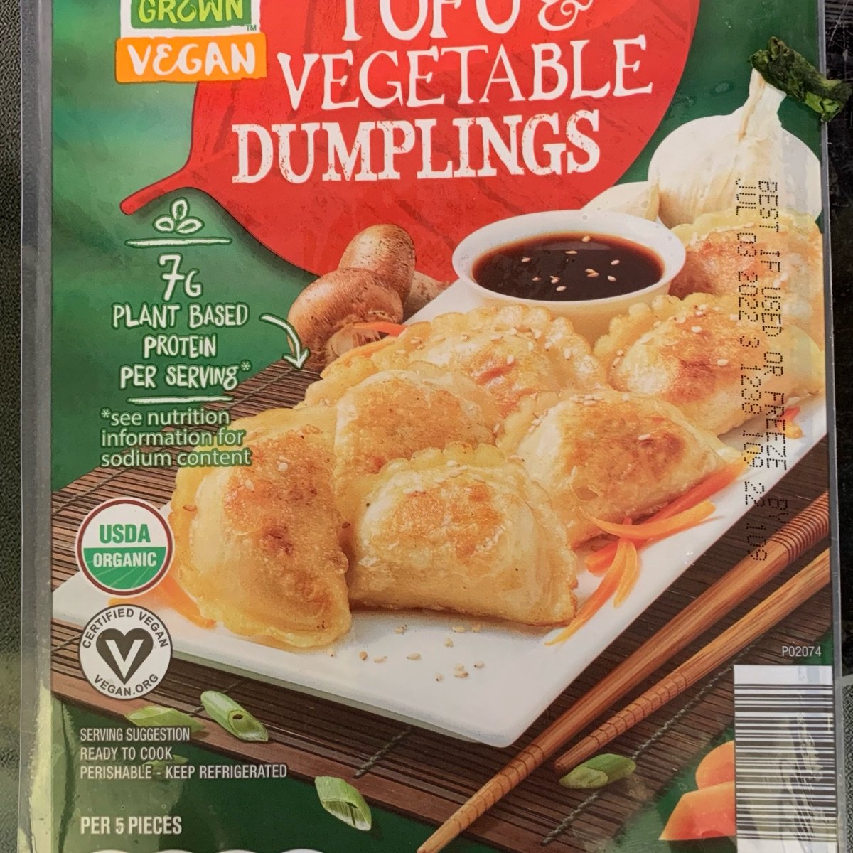 Tofu & Vegetable Dumplings from Earth Grown - Vegan Product Reviews ...