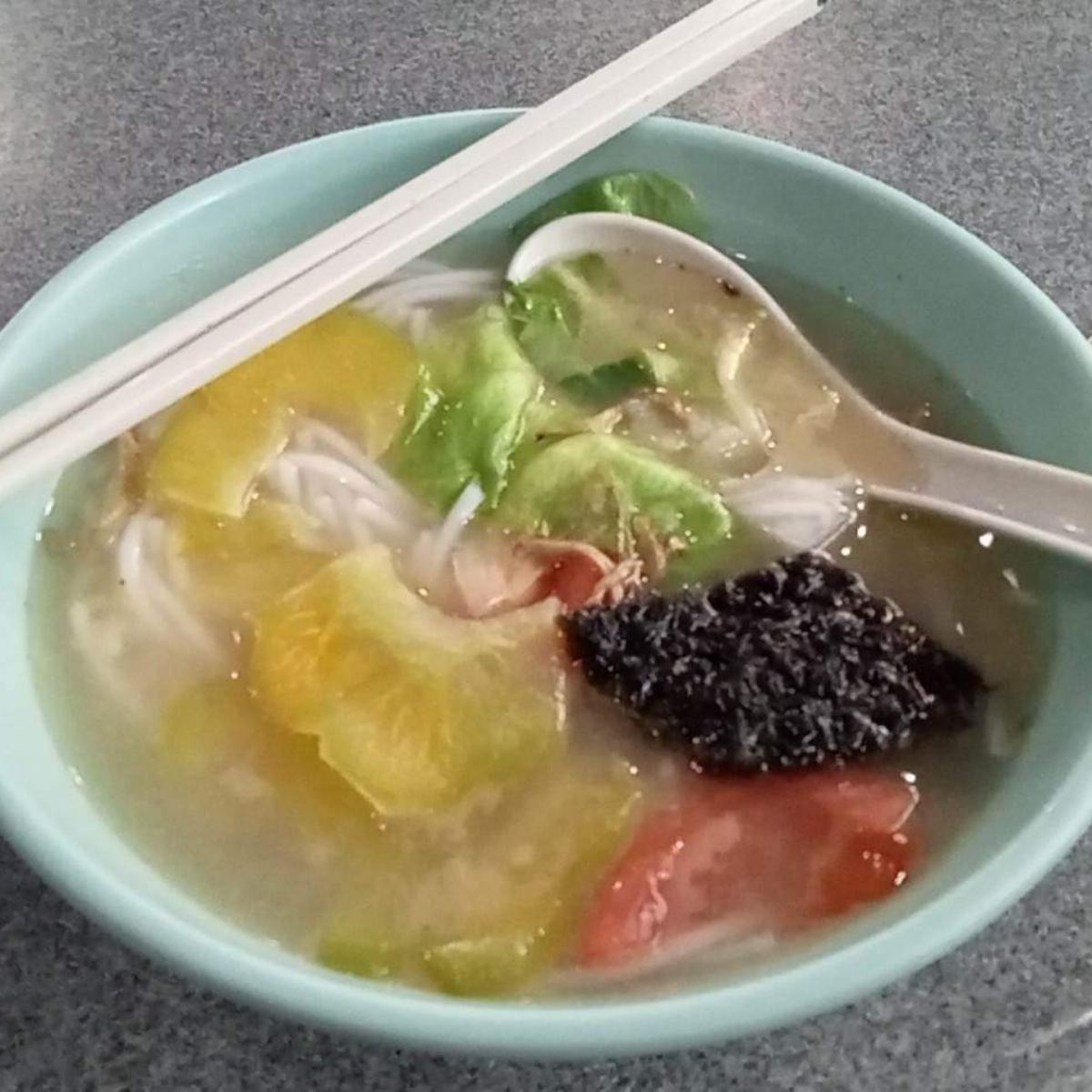 Fish Bee Hoon Soup at Tong Ren Tong Vegetarian, Singapore - Vegan Dish ...