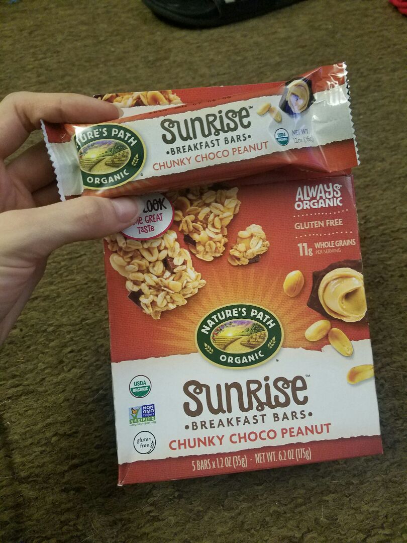 Sunrise Breakfast Bar in Chunky Choco Peanut from Nature's Path Foods ...