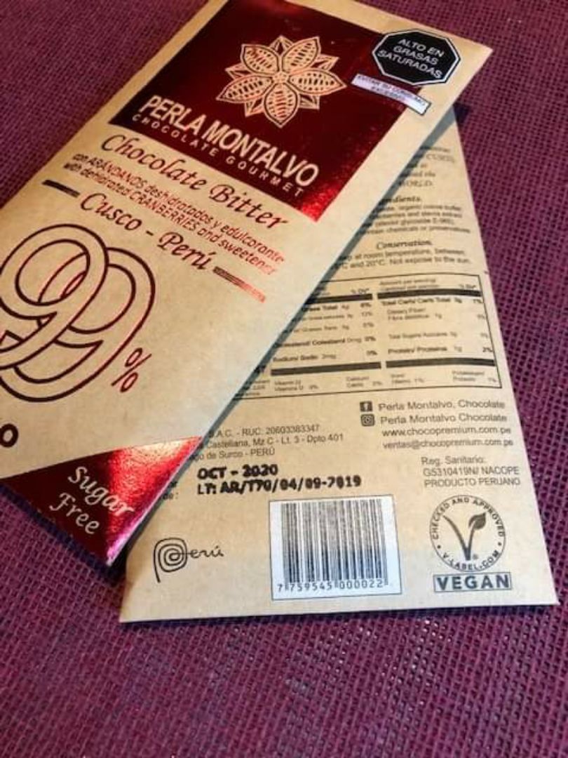 Chocolate Bitter from Perla Montalvo - Vegan Product Reviews & Ratings ...