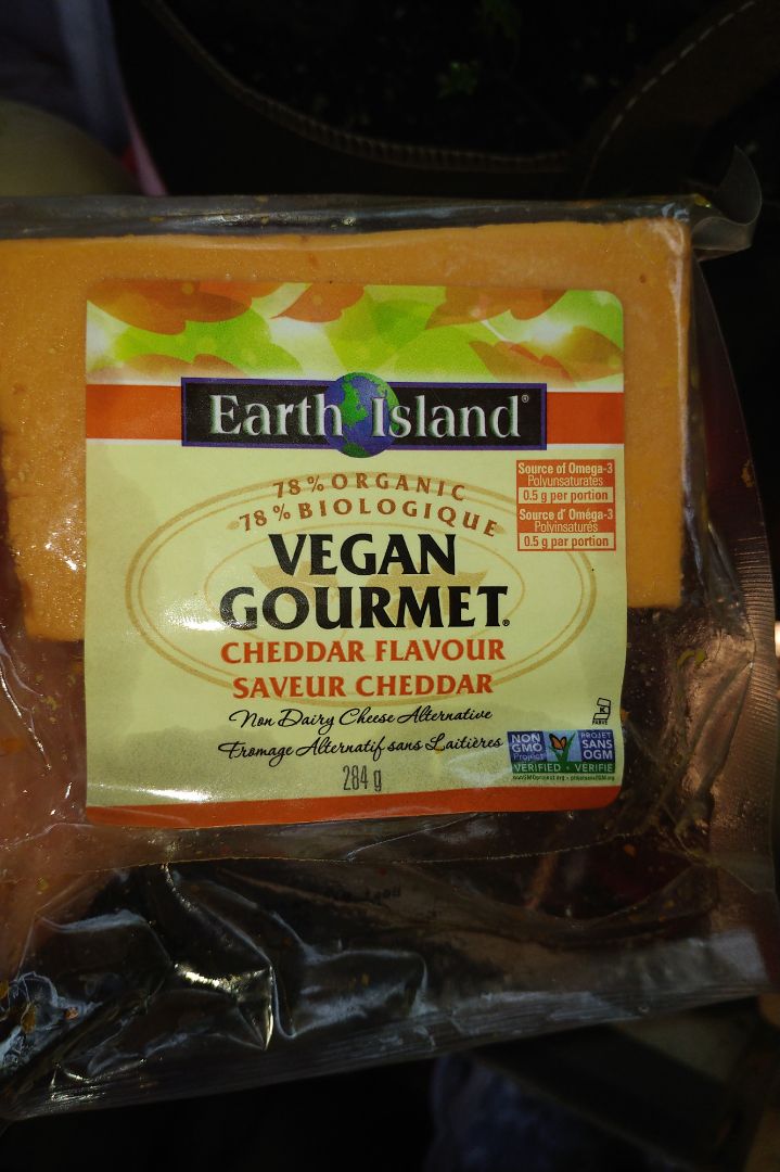 Vegan Gourmet Cheddar Flavour Block from Earth Island - Vegan Product ...
