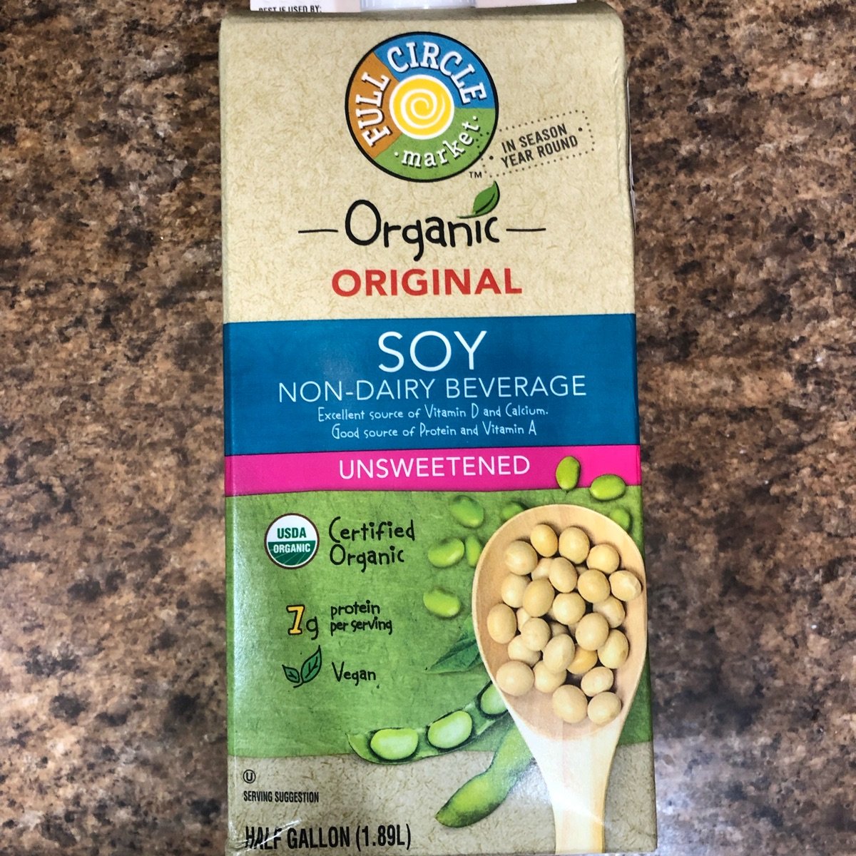Organic Original Unsweetened Soy Milk from Full Circle Market - Vegan ...