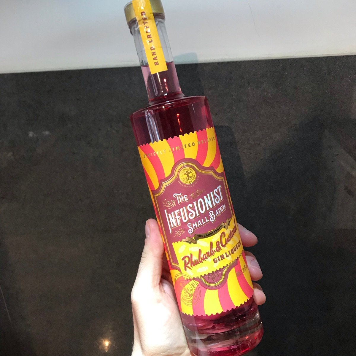 Rhubarb & Custard gin liqueur from The infusionist - Vegan Product ...