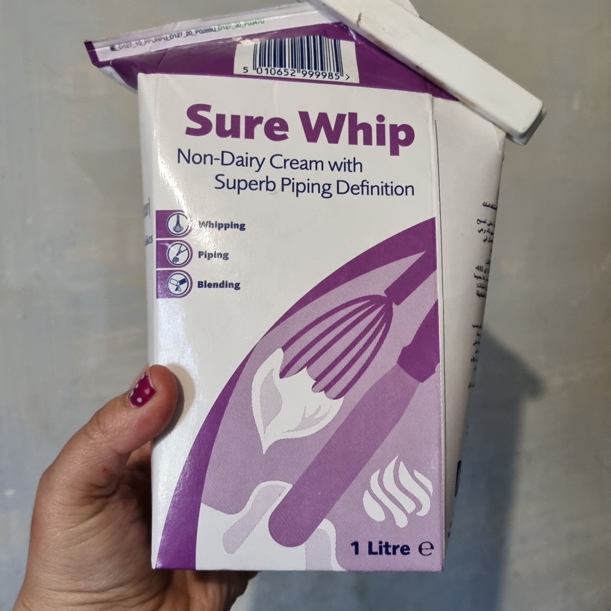 Crema para montar from Sure Whip - Vegan Product Reviews & Ratings ...