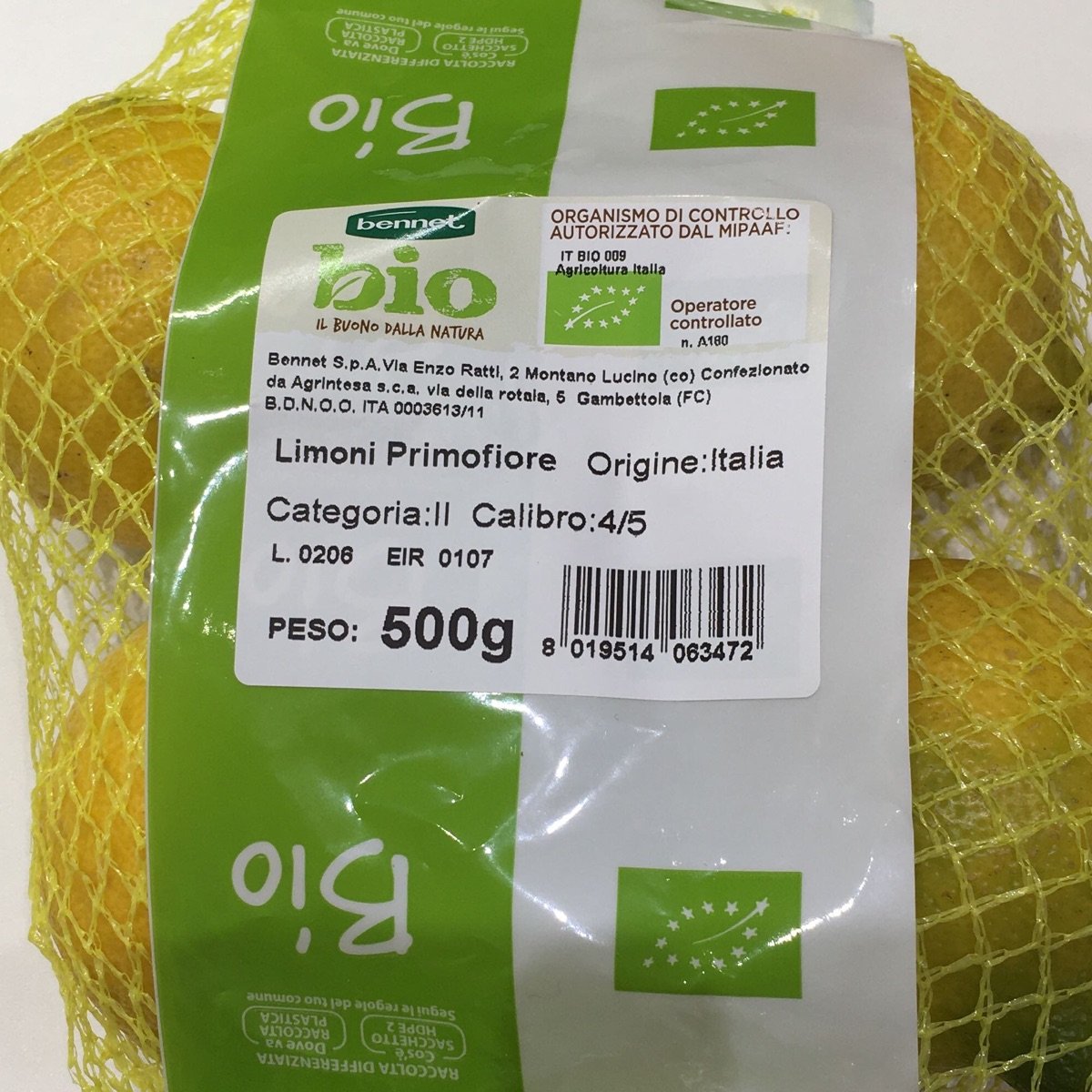 Limoni Primofiore from Bennet bio - Vegan Product Reviews & Ratings ...