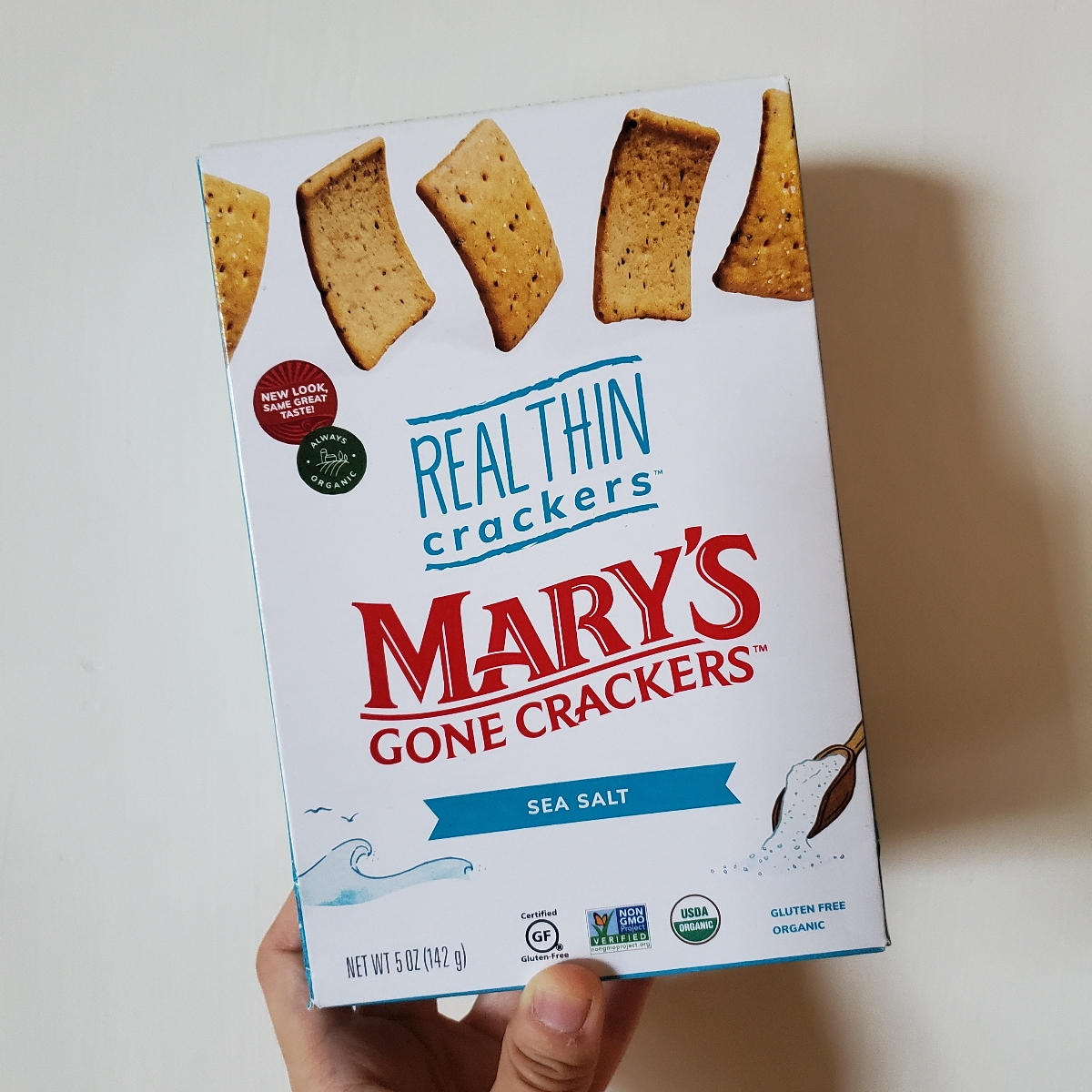 Real thin sea salt crackers from Mary's Gone Crackers - Vegan Product ...