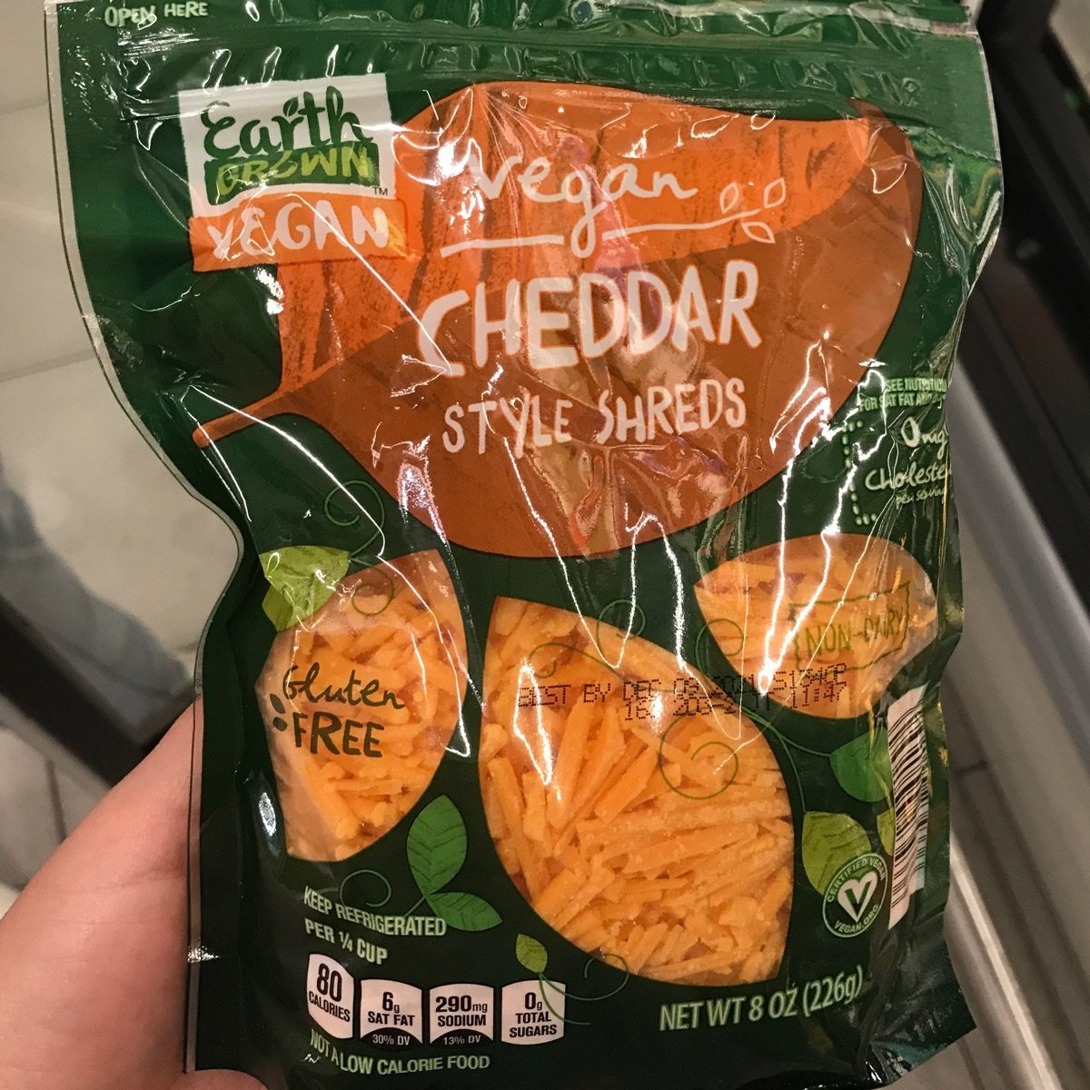 Cheddar Style Shreds Cheese from Earth Grown - Vegan Product Reviews ...