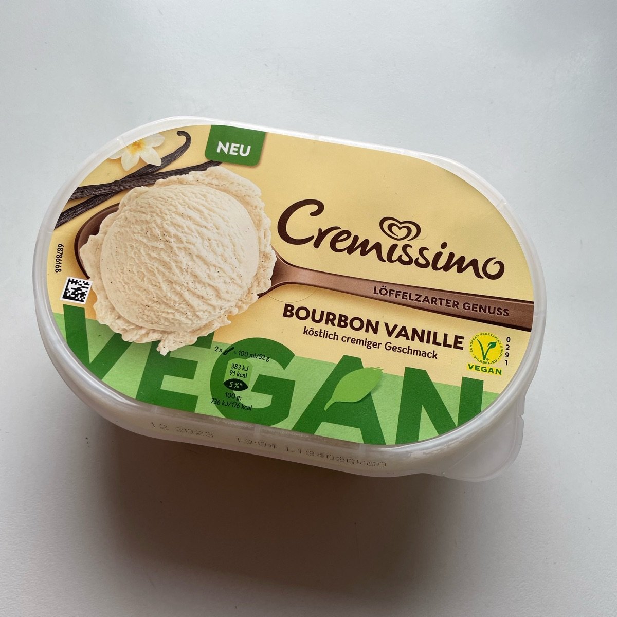 Cremissimo Bourbon Vanille from Langnese - Vegan Product Reviews & Ratings | abillion