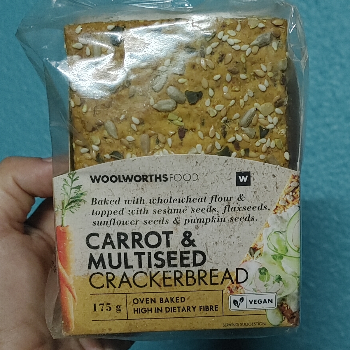 Carrot & multiseed crackers from Woolworths - Vegan Product Reviews ...