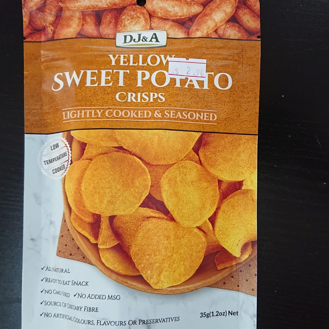 Yellow Sweet Potato Crisps from DJ&A - Vegan Product Reviews & Ratings ...