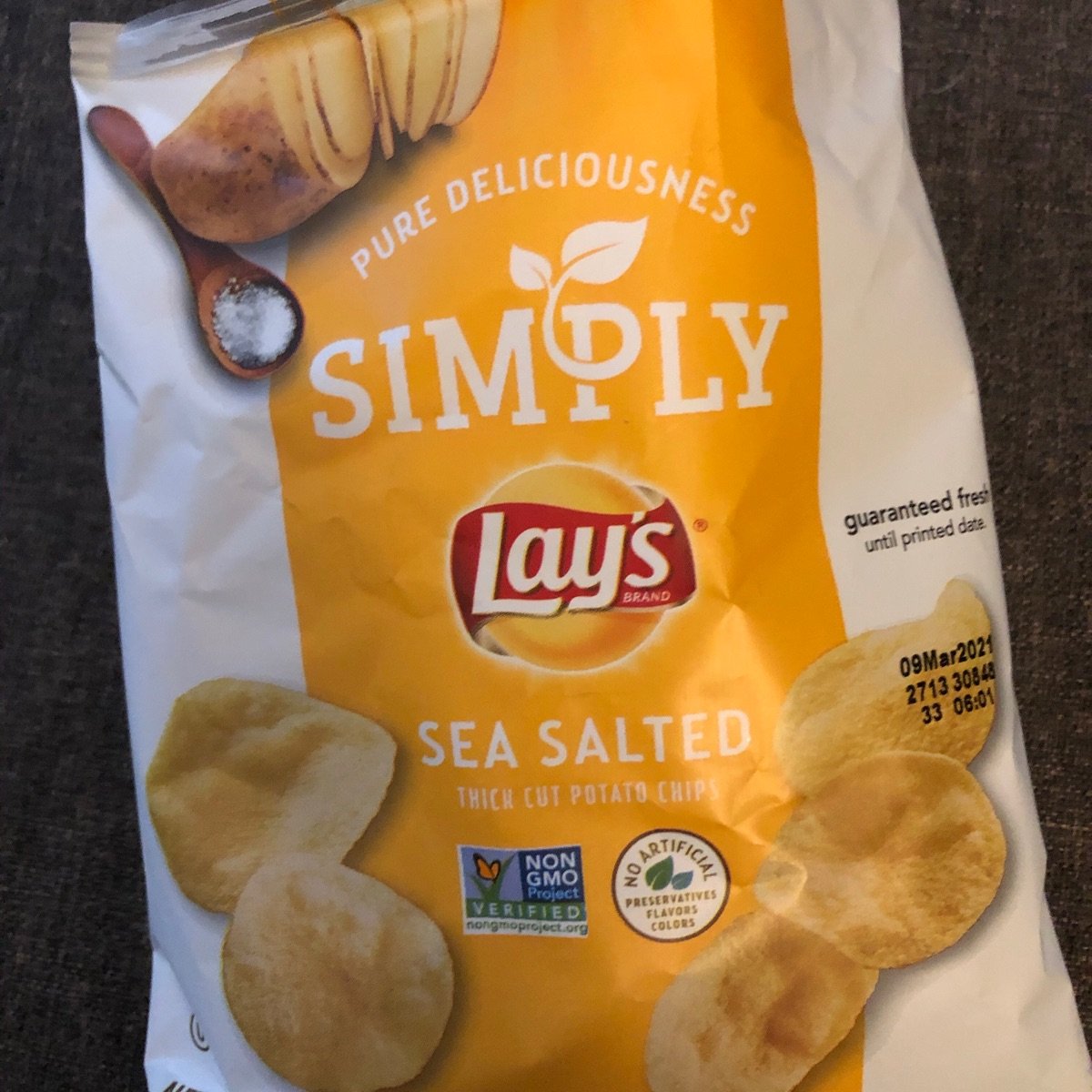 Simply Sea Salted from Lay's - Vegan Product Reviews & Ratings | abillion
