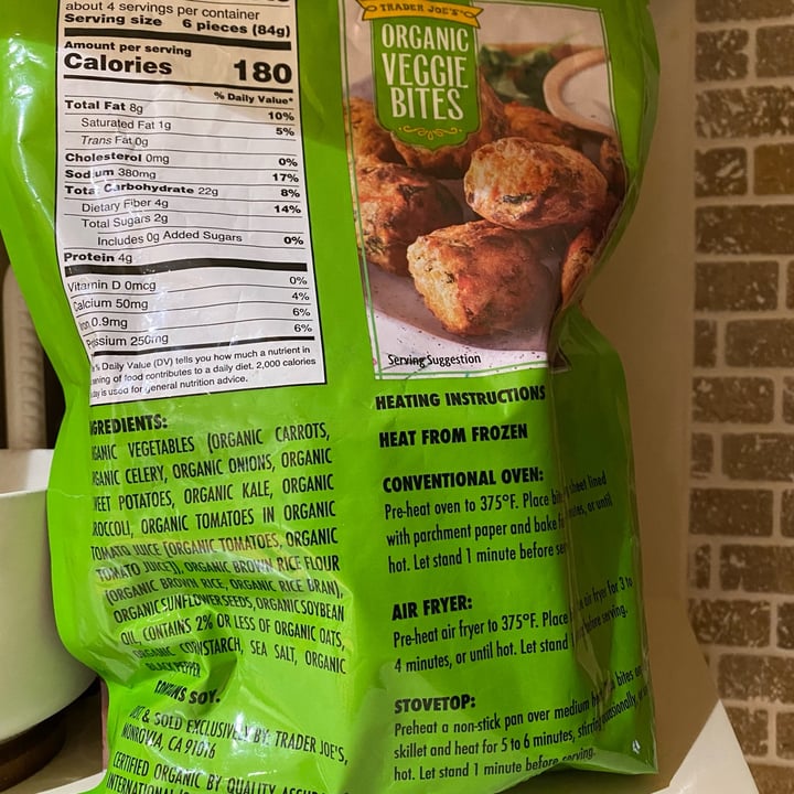 Trader Joe's Organic veggie bites Review | abillion