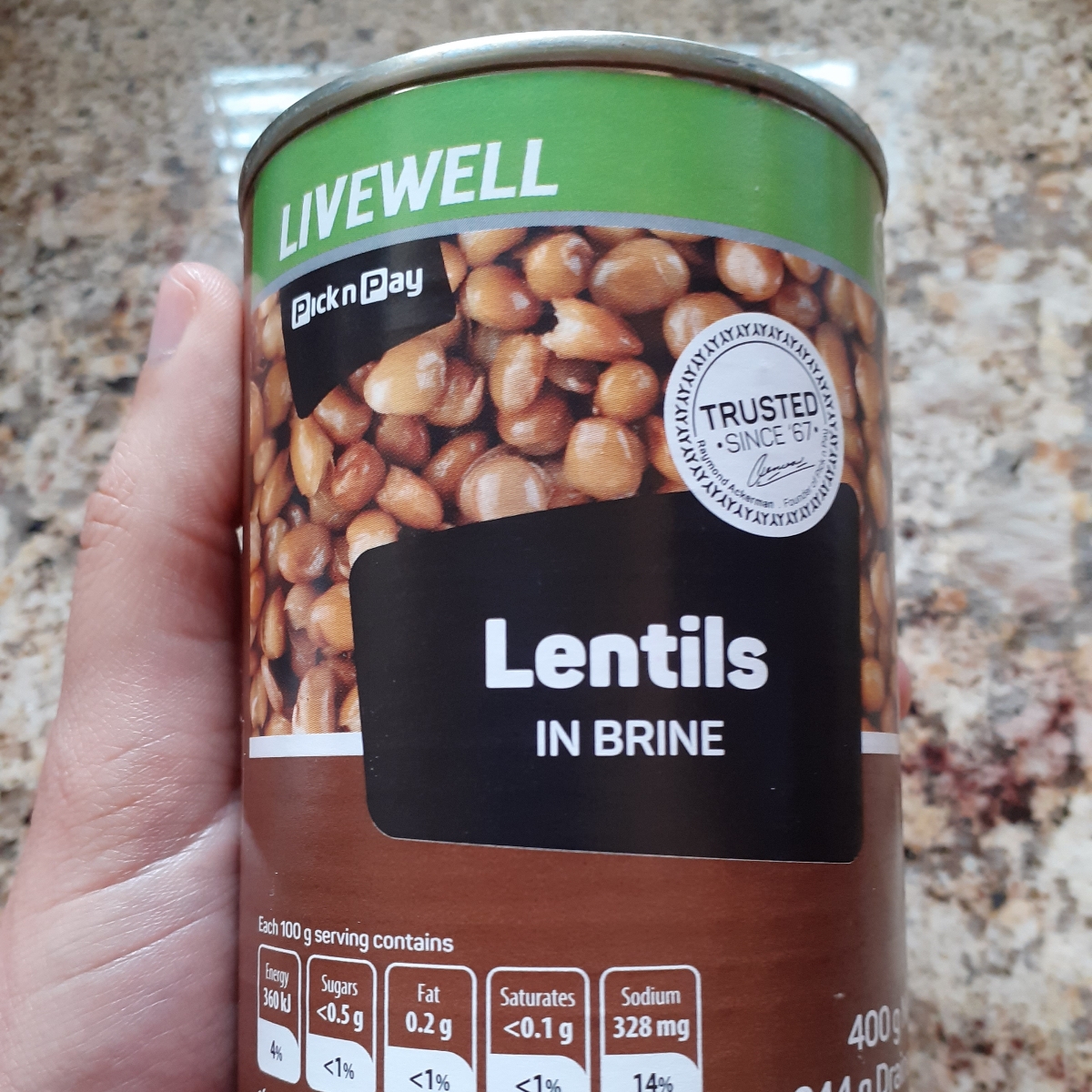 Lentils from Pick n Pay - Vegan Product Reviews & Ratings | abillion