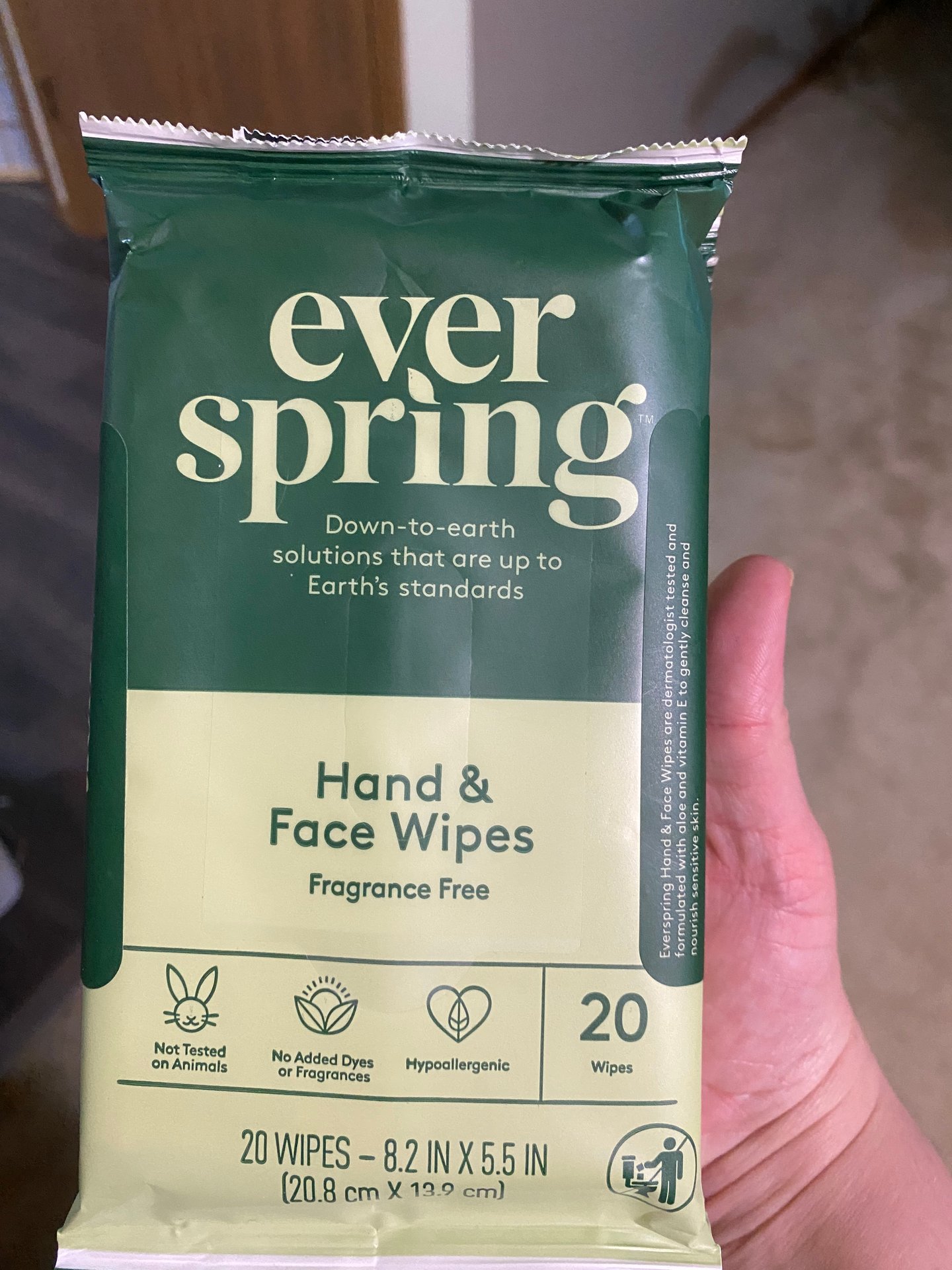Hand & Face Wipes from ever spring by Target - Vegan Product Reviews ...