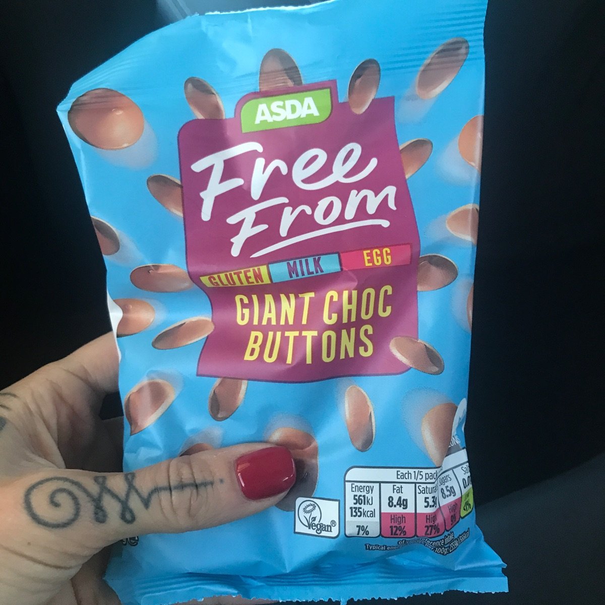 Giant Choc Buttons from Asda Free From - Vegan Product Reviews ...
