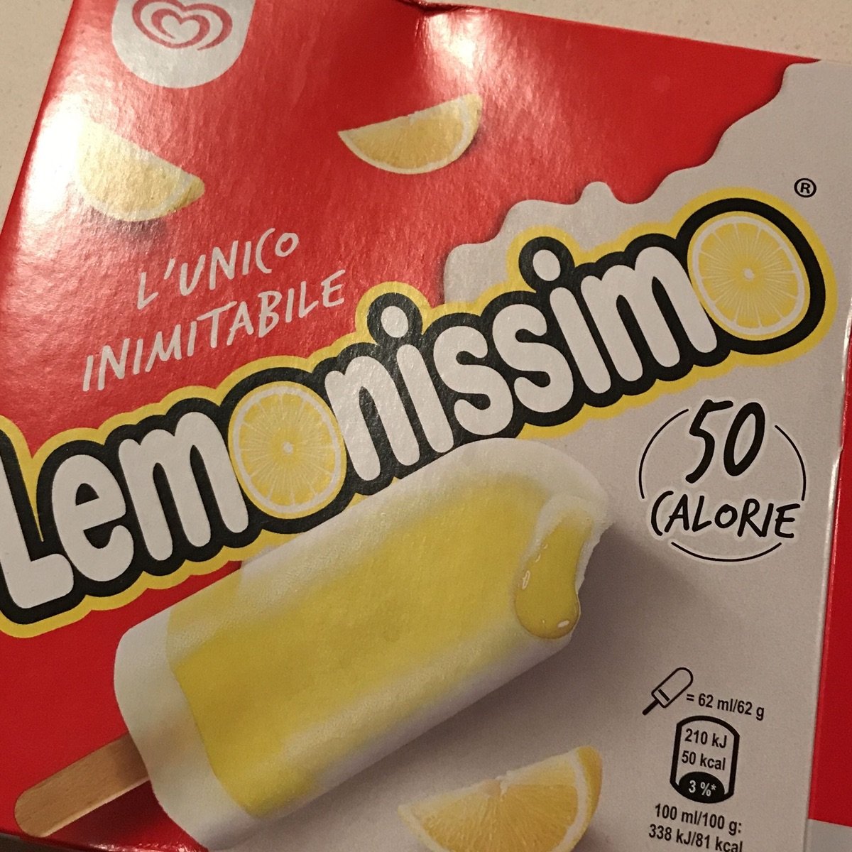 Lemonissimo from Algida - Vegan Product Reviews & Ratings | abillion