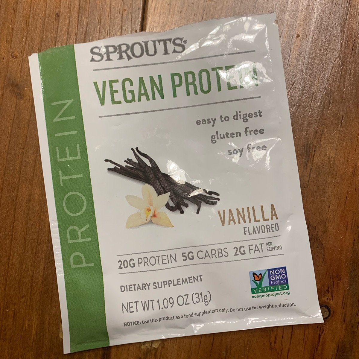 Vegan Protein Powder Vanilla from Sprouts Farmers Market - Vegan ...