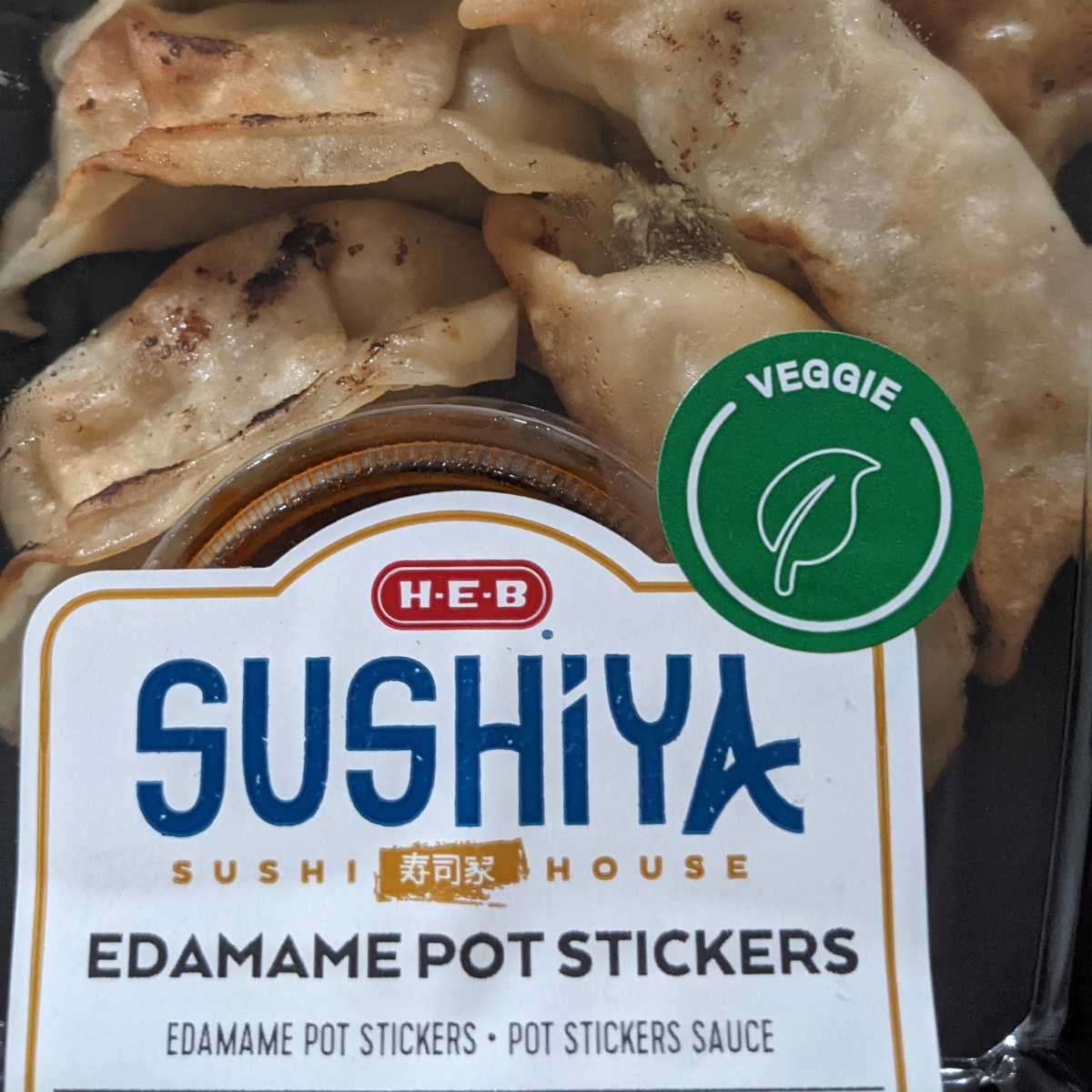 Sushiya edamame pot Stickers from H-E-B - Vegan Product Reviews ...