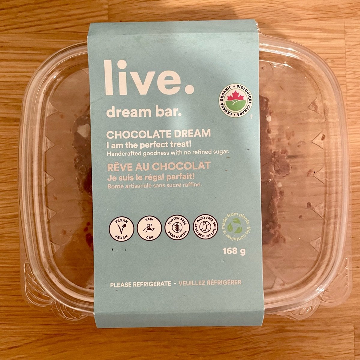 Dream Bar - Chocolate Dream from LIVE - Vegan Product Reviews & Ratings ...