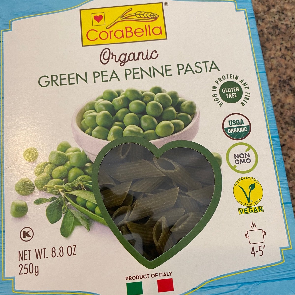 Green Pea Penne Pasta from CoraBella - Vegan Product Reviews & Ratings ...