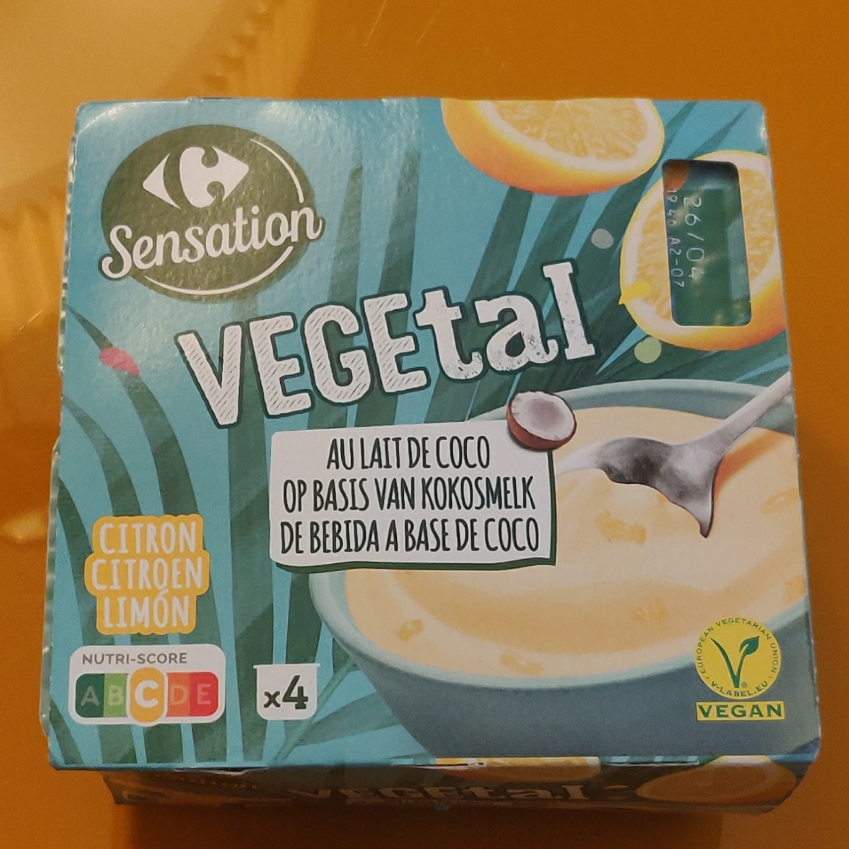 Yogurt leche de coco y limon from Carrefour Bio - Vegan Product Reviews ...
