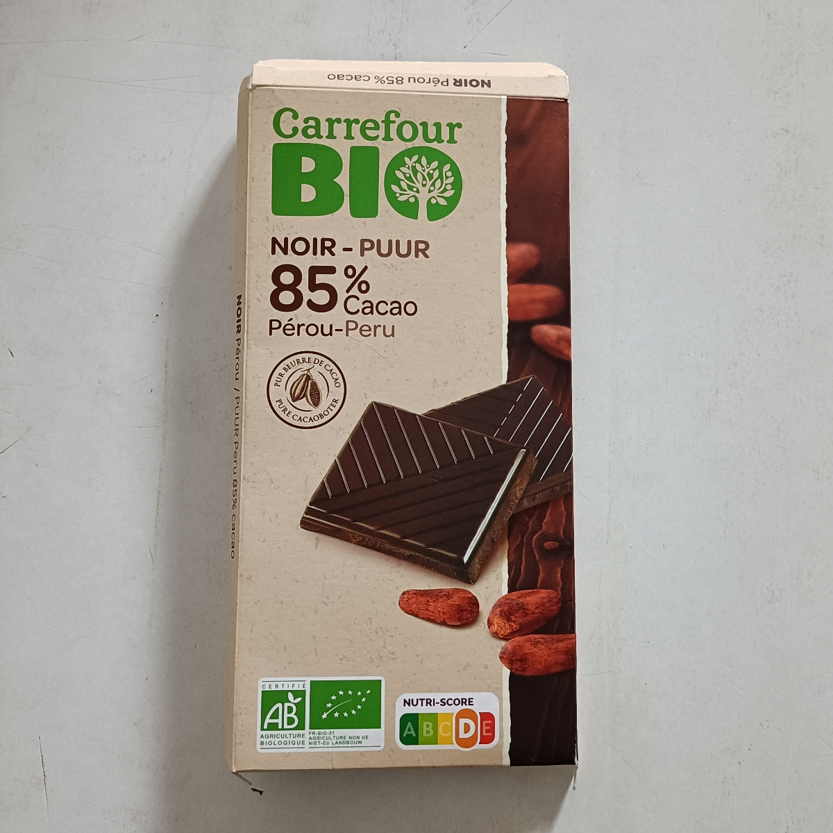 chocolate 85% cacao from Carrefour Bio - Vegan Product Reviews ...