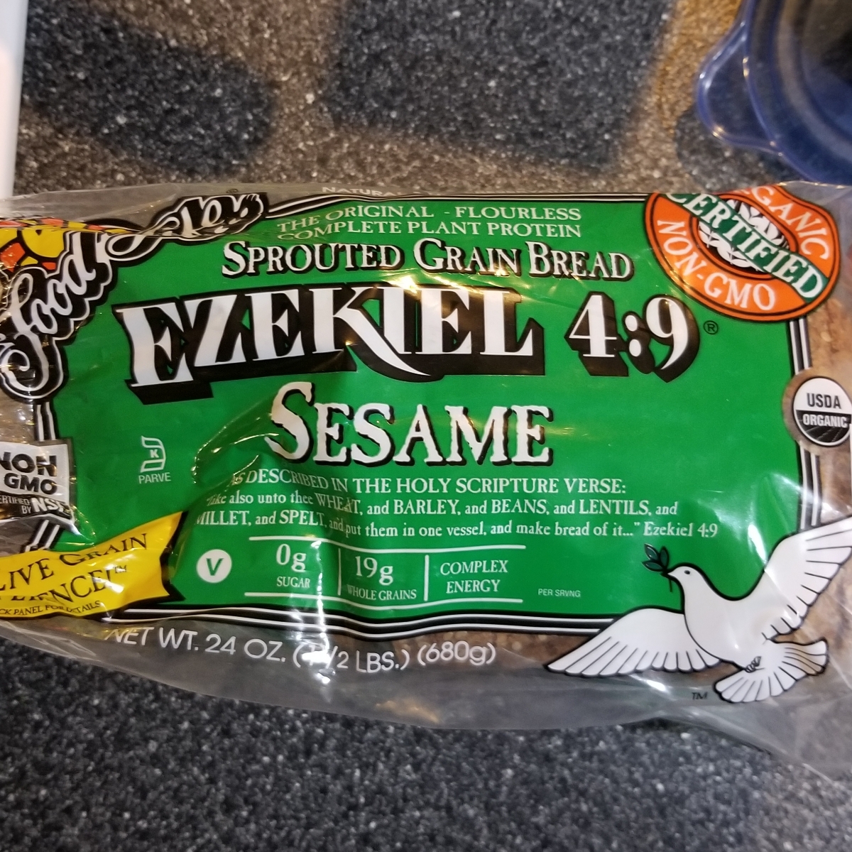 Sesame Sprouted Grain Bread from Ezekiel - Vegan Product Reviews ...