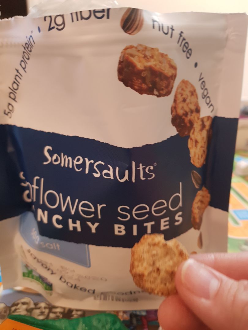 Sunflower Seeds Crunchy Bites from Somersaults - Vegan Product Reviews ...