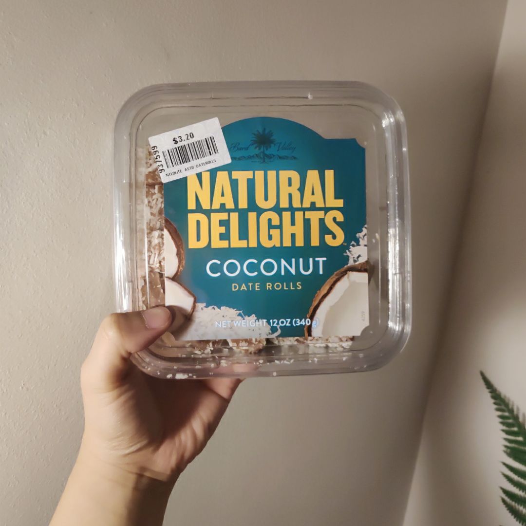 Coconut Medjool Date Rolls from Natural Delights - Vegan Product ...